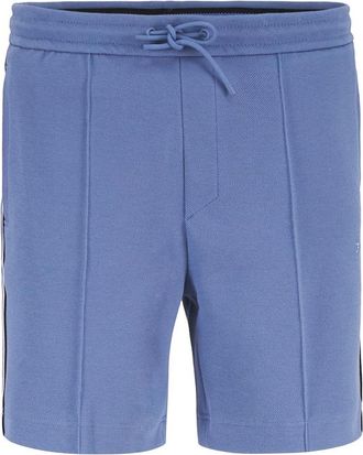 HUGO BOSS Herren Sweatshorts blau Baumwolle