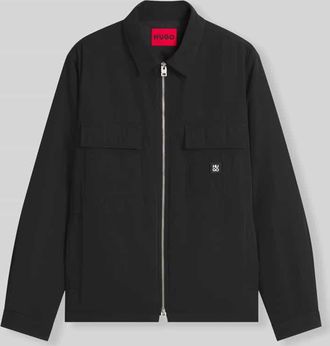 HUGO BOSS Bomberjacke Modell Edontos mit Logo-Patch