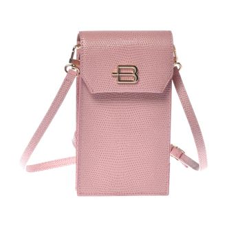 Baldinini Porte-t&eacute;l&eacute;phone mobile imprim&eacute; l&eacute;zard - Femme - Accessoires - Rose - Taille: ONE Size