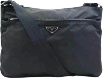 Prada unisex, Pre-owned, Noir, Taille: ONE Size Sac bandouli&egrave;re en nylon Pre-owned