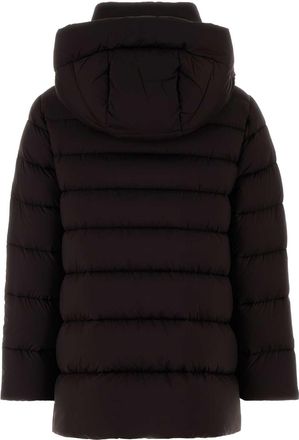 Moorer Womens Dark Brown Nylon Blend Natalia Down Jacket Cioccalato Piumini