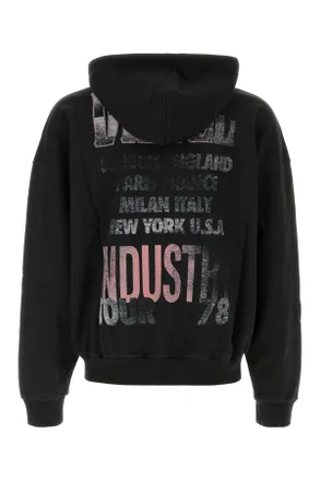 Diesel Distressed Graphic Sweatshirt - Black