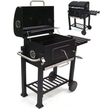 Apex Grillwagen xxl Holzkohlegrill Holzkohle bbq Grill Gartengrill Kohlegrill 56511
