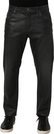 Dolce & Gabbana Dark Gray Cotton Loose Fit Men Denim Jeans Elastane Clothing