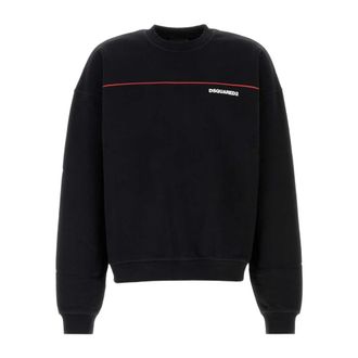 Dsquared2 Cotton Sweatshirt - - Sweatshirts & Hoodies - Herren - Schwarzk - S