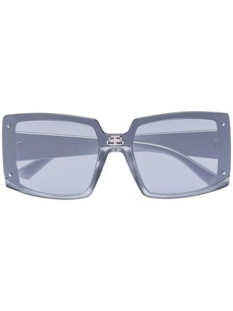 Balenciaga lunettes des soleil Shield Square - Gris