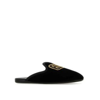 Miu Miu Womens Black Calfskin Mules