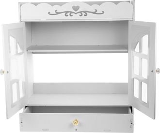 BESPORTBLE Wandmontierter Badschrank mit Doppeltür aus Langlebigem Moderner Makeup Organizer zur Badezimmer aufbewahrung Platzsparend und Staubgeschützt für Effi