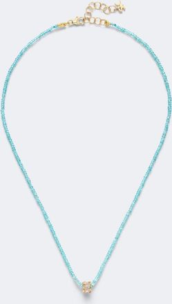 Suzanne Kalan Halskette Infinite aus 18kt Gelbgold mit Diamanten und Apatiten