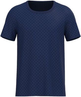 Joop T-Shirt Leisure mit Cornflower-Alloverprint, Regular Fit, kurz&auml;rmelig