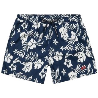 La Martina Valdo Print Blaue Badehose - - Swimwear - Herren - Mehrfarbig - M