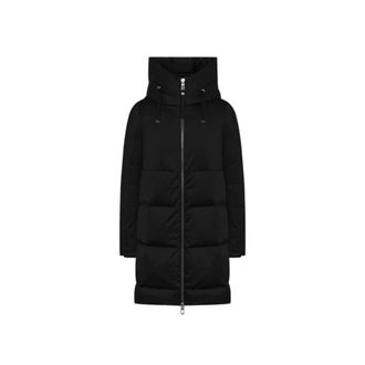 Duno Femme, Manteaux, Noir, Taille: 38 FR Manteau Long Oversize En Duvet Shiva