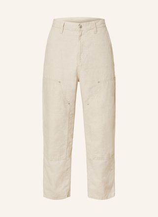 Carhartt Work in Progress Carhartt Wip Hose Walter Regular Fit Mit Leinen beige