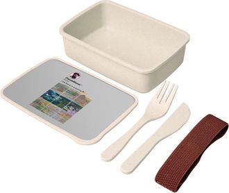 Fabulous Lunch Box Lunchbox mit Besteck, Grau - Claude Monet Sociaux Networks Maler Art - 700 ml