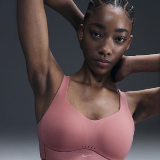 Nike Brassi&egrave;re de sport convertible et rembourr&eacute;e Nike Alate High Support pour femme - Rose