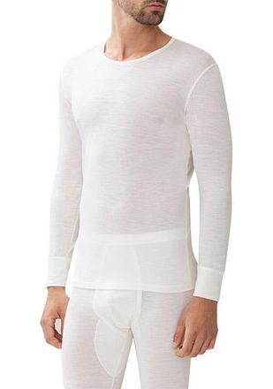 Zimmerli Herren Longsleeve weiß Wool unifarben
