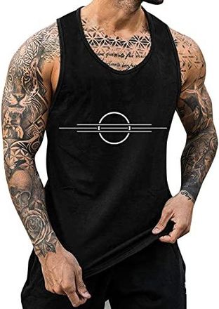 Generic D&eacute;bardeur d&eacute;t&eacute; pour homme - Sans manches - Grande taille - Respirant - Noir, Z04 noir, XL