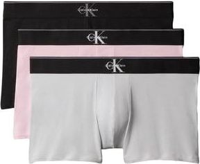 Calvin Klein Lot de 3 boxers &agrave; logo en coton m&eacute;lang&eacute;