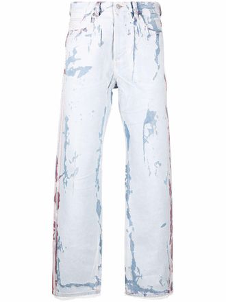Diesel jean Peel-Off-Effect droit - Blanc