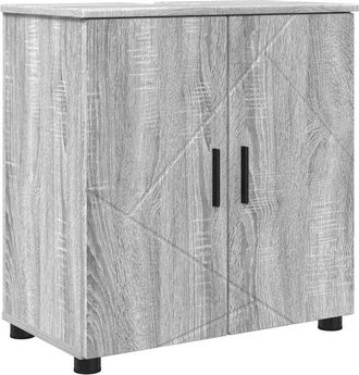 vidaXL Badezimmerschrank mit Speicher Graues Sonoma 61 x 35 x 64 cm vidaXL