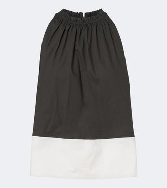 Proenza Schouler Top White Label Esme en popeline de coton