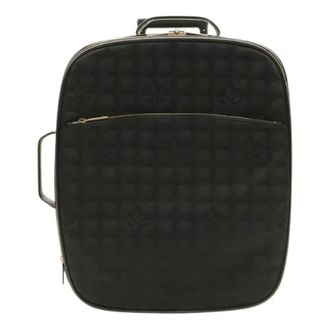 Chanel Pre-owned New Travel Line Sac de Voyage en Nylon - Femme - Pre-owned - Noir - Taille: ONE Size