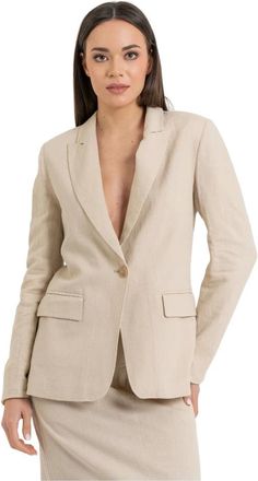Kocca Femme, Vestes, Beige, Taille: 38 FR Blazer Crois&eacute;