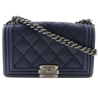 Chanel Pre-owned Leder Schultertasche - - Pre-owned - Damen - Blau - ONE SIZE