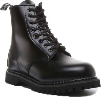 Grinders Stag Matte Noir sécurité embout métallique Unisexe militaire Punk Moto Bottes 45