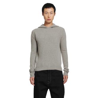 Rick Owens Tower Hooded Pulll in Felt Cashmere