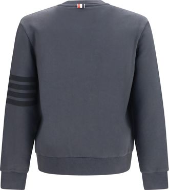 Thom Browne 4-Bar Crewneck Sweatshirt - Gray