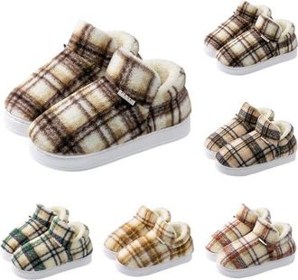 Generic Pantoufles en mousse &agrave; m&eacute;moire de forme pour femme, antid&eacute;rapantes, dos ferm&eacute;, chaussures chaudes &agrave; enfiler pour int&eacute;rieur et ext&eacute;rieur, gris, 39 EU