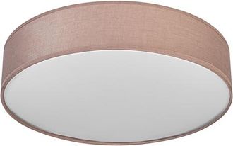 Osram ORBIS PARIS Deckenleuchte 480mm, braun, 3XE27-Sockel, kann mit smarter Lampe best&uuml;ckt werden, hochwertiges, modernes Design, mit Stoffschirm, geeignet