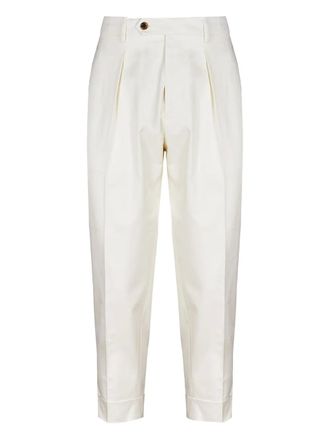 Berwich pantalon fusel&eacute; &agrave; taille ceintur&eacute;e - Blanc