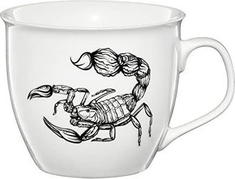 Ambition Tasse mit Sternzeichen Skorpion 550ml Zodiac Jumbotasse Porzellan Sp&uuml;lmaschine & Mikrowelle