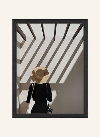 Liv Corday Wandbild Touristenmodus Mit Rahmen schwarz