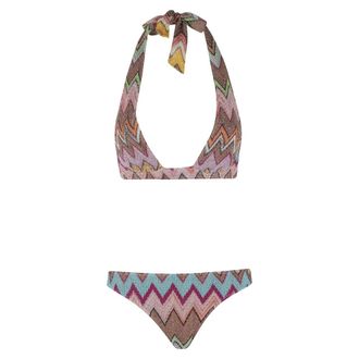 Missoni Femme, Maillots de bain, Multicolore, Taille: 34 FR Bikini en maille Zigzag