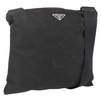 Prada Pre-owned Nylon Umh&auml;ngetasche - - Pre-owned - Damen - Schwarzk - ONE SIZE