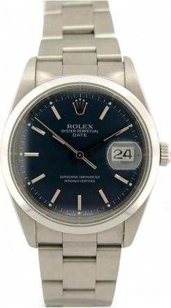 Rolex Uhr - VINTAGE ROLEX 15200 OYSTER PERPETUAL DATE 34 MM AU - Gr. unisize - in Silber - f&uuml;r Damen