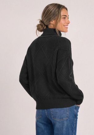 Street One Rollkragenpullover aus softem Materialmix