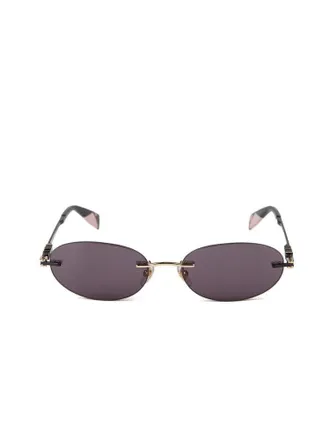 Furla SFUB29 Metal Oval Sunglasses - Rose gold