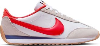 Nike Waffle Debut Sneaker f&uuml;r Damen, Wildleder, Keilabsatz (Wei&szlig;/Blau/Rot)