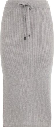 PESERICO Femme, Jupes, Gris, Taille: 42 FR Jupe Crayon en Tricot C&ocirc;tel&eacute;