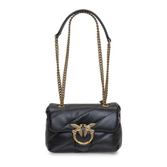 Pinko Pinko, Femme, Sacs, Noir, Taille: ONE Size Mini Love Bag Puff