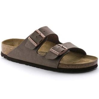 Birkenstock Homme, Chaussures, Brun, Taille: 45 EU Sandales à enfiler en nubuck Regular