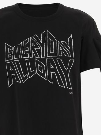 sacai Womens T-Shirt Double-Sleeve Cotton, Black T-Shirts & Jerseys
