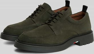 Tommy Hilfiger Schn&uuml;rschuhe aus echtem Leder mit Logo-Pr&auml;gung
