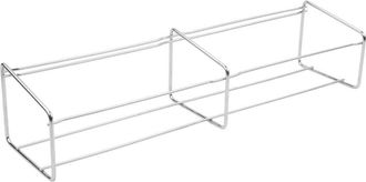 Vogue Eyewear Vogue Wire Gastronorm-Tablettst&auml;nder, Silber, Gestell aus Edelstahl, f&uuml;r Gastronorm-Tabletts, Gr&ouml;&szlig;e: 150(H) x 680(B) x 160(T)mm, passend f&uuml;r 6x 1/9GN 