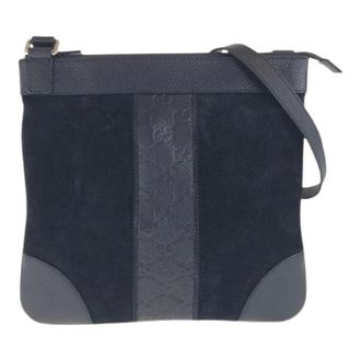 Gucci Sac bandouli&egrave;re en daim/cuir Pre-owned - Femme - Pre-owned - Noir - Taille: ONE Size
