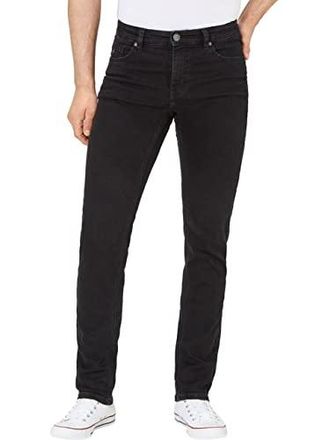 Paddock's 80151 6517 000 Jean slim pour homme, 5 poches, coupe slim, Pipe Motion&Comfort, Noir/noir 6001, 42W / 30L